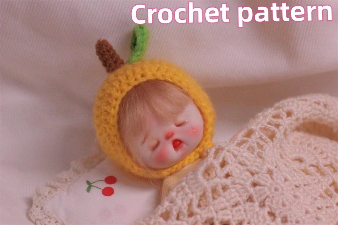 Crochet Pattern OB11 Crochet Hat Pattern Photo Tutorial Crochet Plant ...