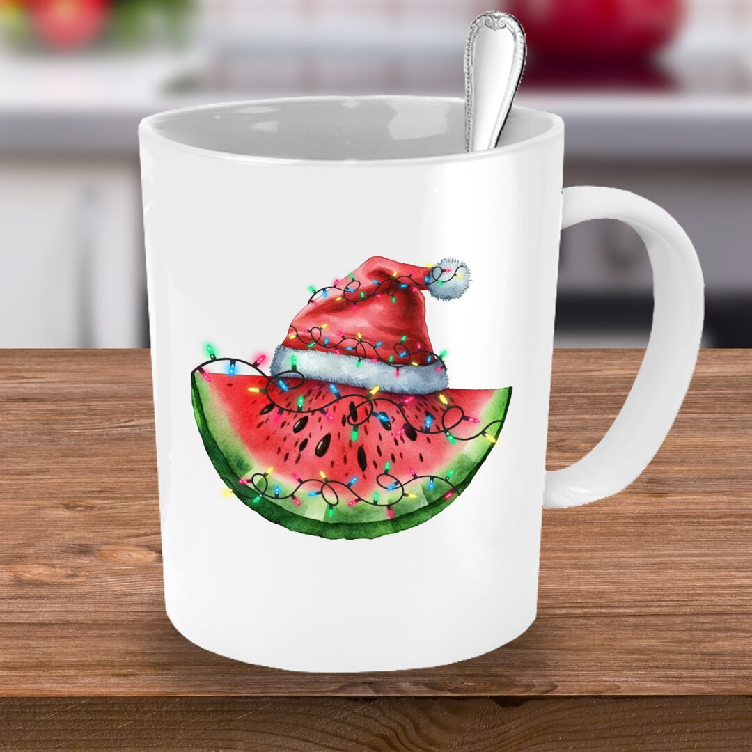 Watermelon Mug, Christmas Watermelon, Watermelon Gifts, Vintage Fruit ...