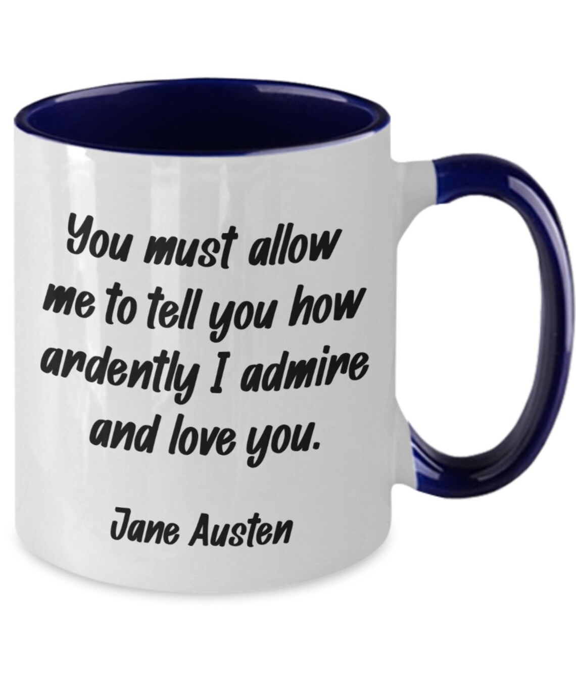 Jane Austen, Jane Austen Mug, Pride and Prejudice, Jane Austen Quotes ...