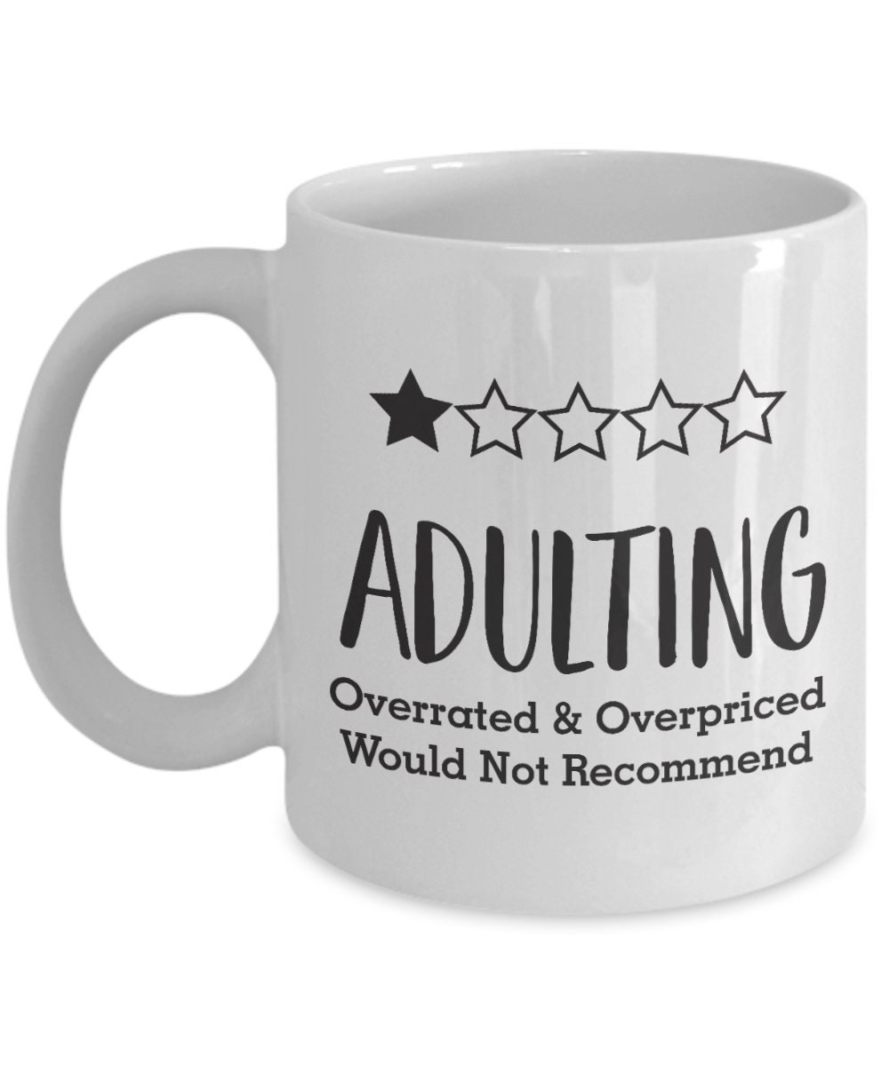 Adulting One Star, Adulting 1 Star, Adulting, Adulting Sarcastic Gift ...