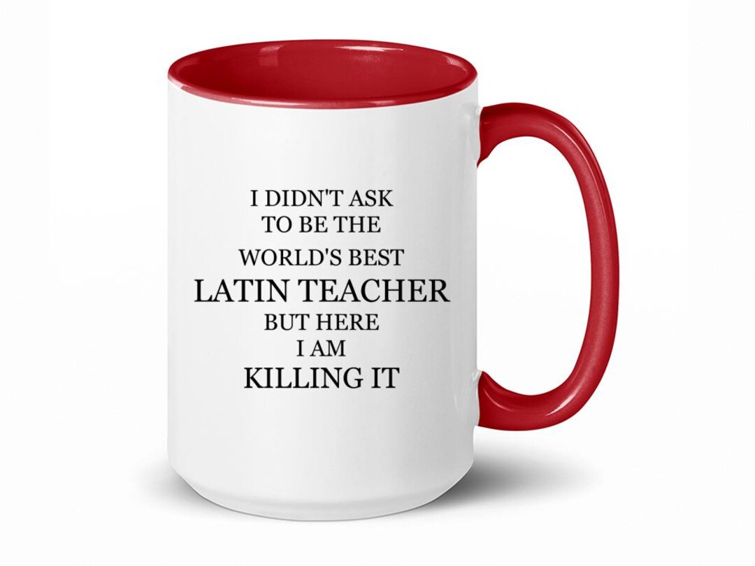 Latin Language, Latin Language Present, Latin Mug, Latin Gifts, Latin ...