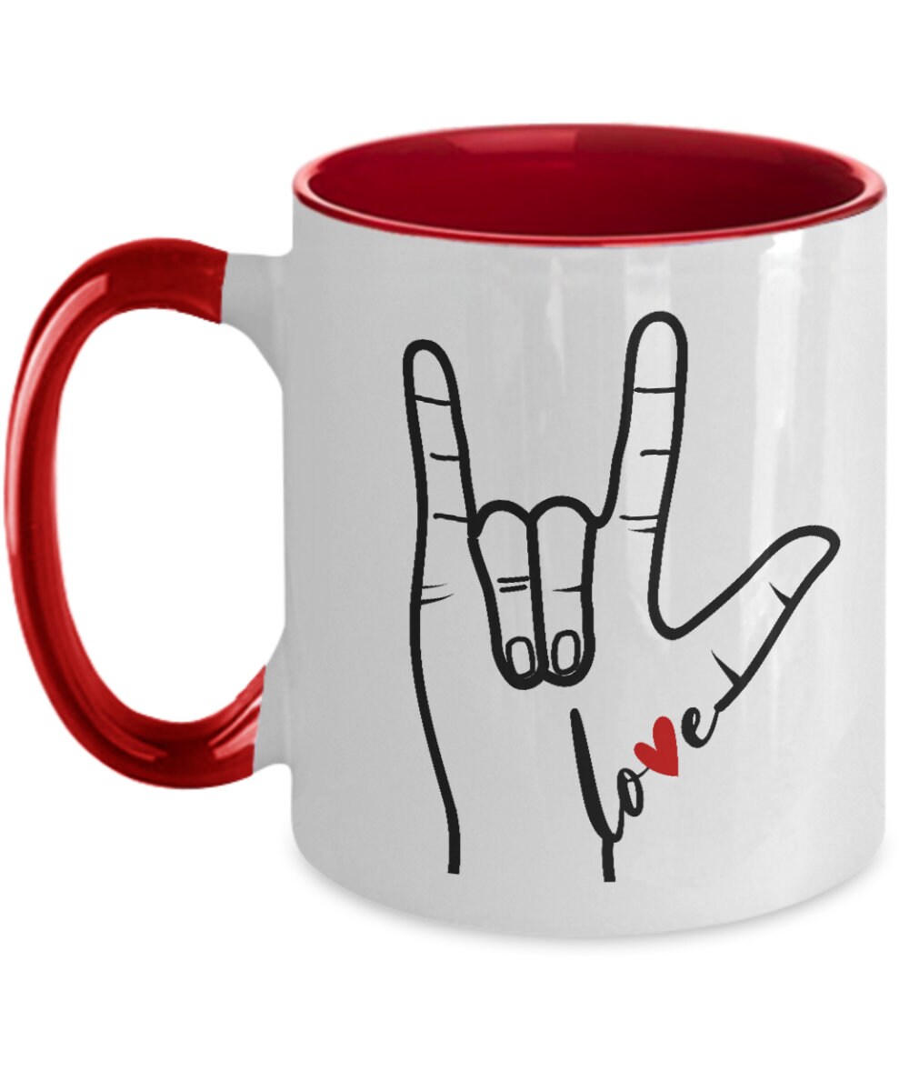 ASL, ASL I Love You, Sign Language Mug, ASL Gifts, Sign Language Gift ...