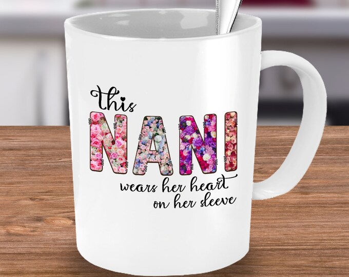 Boho Rainbow Mug for Nani Indian Grandma Mug 11 Oz Coffee Mug Gujarati ...
