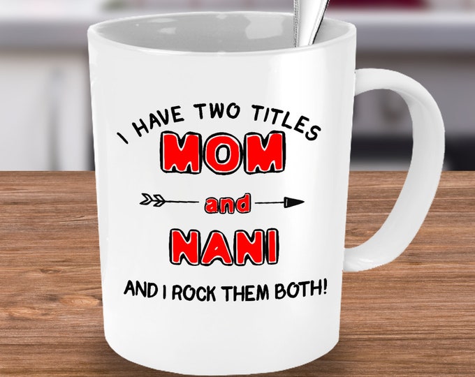 Boho Rainbow Mug for Nani Indian Grandma Mug 11 Oz Coffee Mug Gujarati ...