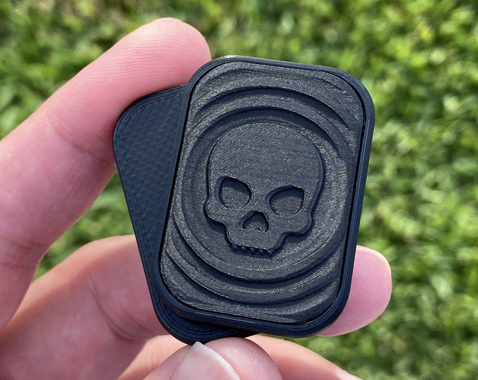 Fidget Slider (skull) 2-click / Haptic Slider / Fidget Clicker / EDC ...