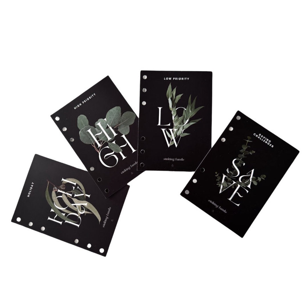 A6 Bundle Dashboards Cash Stuffing Set of 4 - Etsy