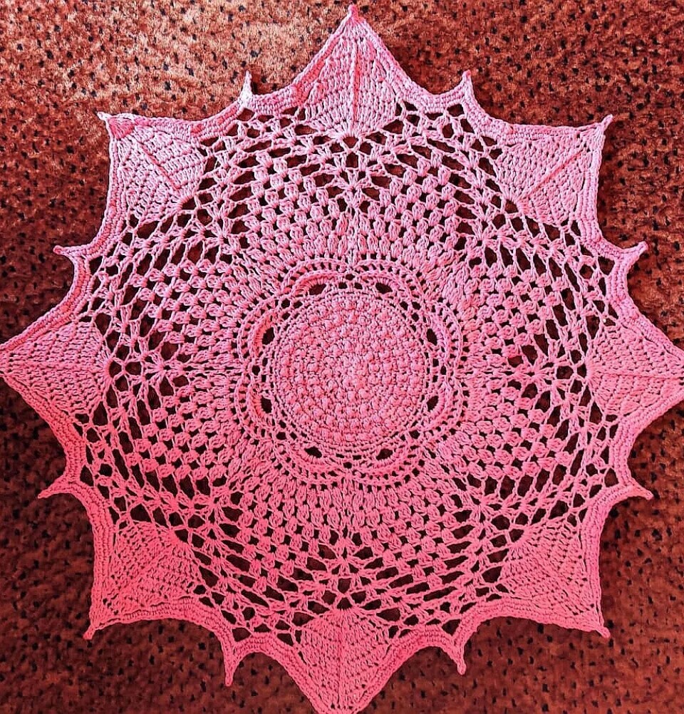Crochet Doily Star Flower - Etsy