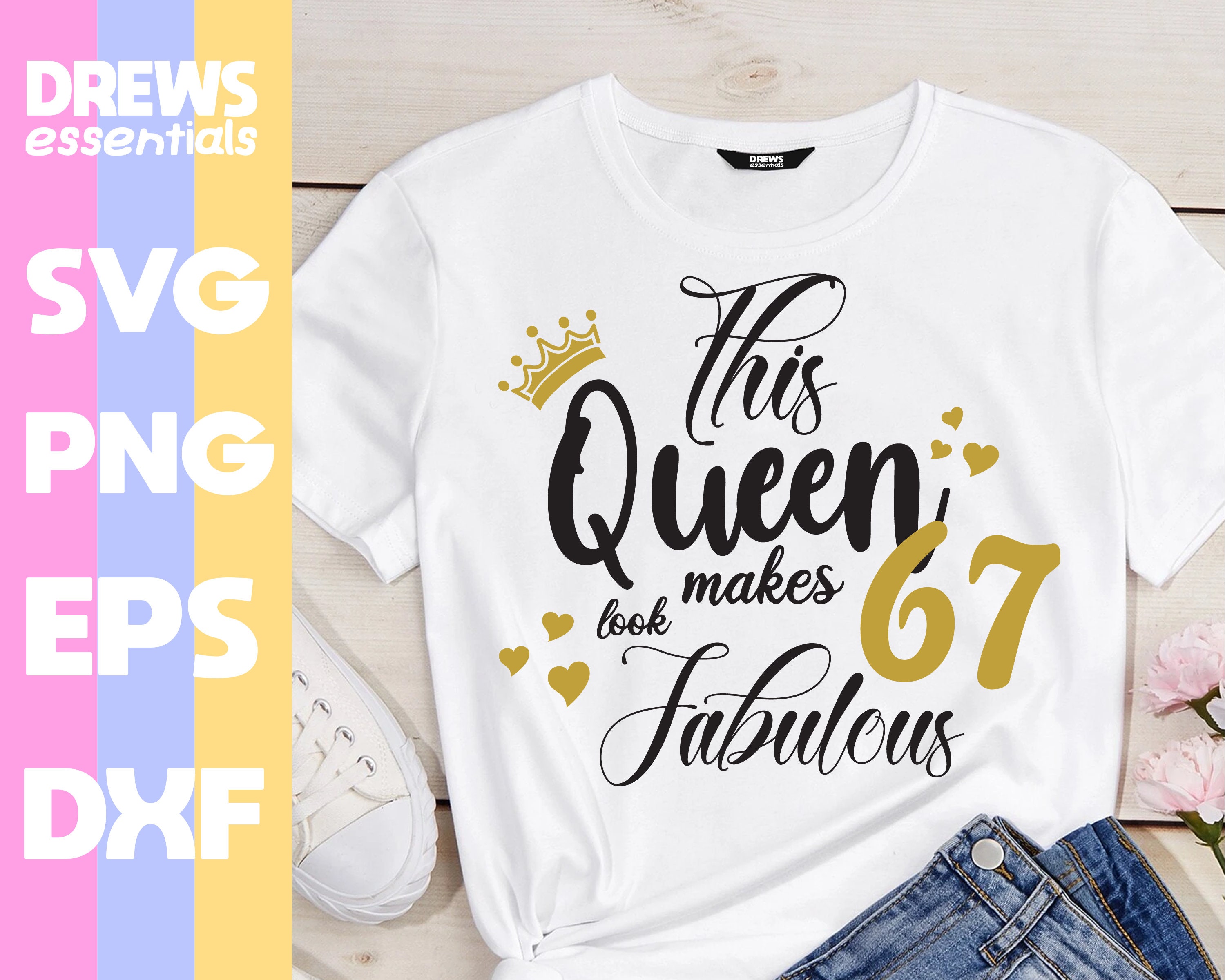Cumpleaños Reina SVG 67 y fabuloso SVG 67 cumpleaños SVG - Etsy España