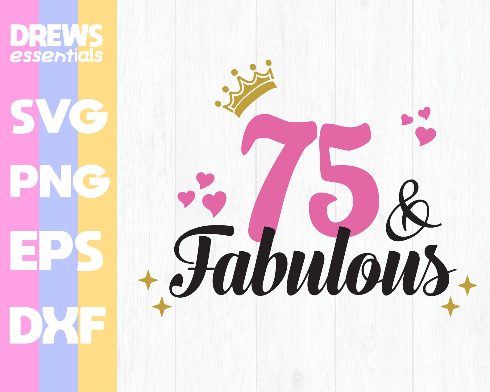 75 and Fabulous SVG 75th Birthday SVG for Women 75th - Etsy Canada