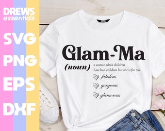 Glam Ma Svg | Etsy