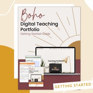 Boho | DELUXE Digital Teaching Portfolio - Teacher Portfolio Google ...