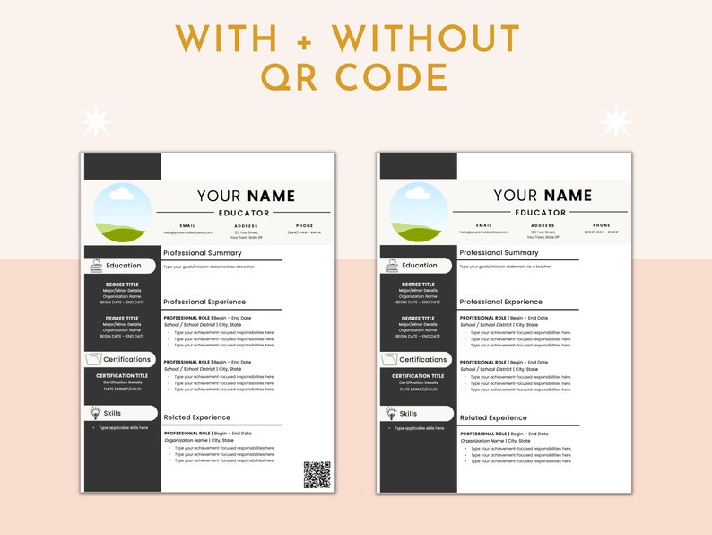 Boho | Teaching Resume Template | Powerpoint + Google Slides - Etsy