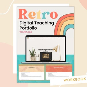Retro Digital Teaching Portfolio Bundle | Google Site Template - Etsy