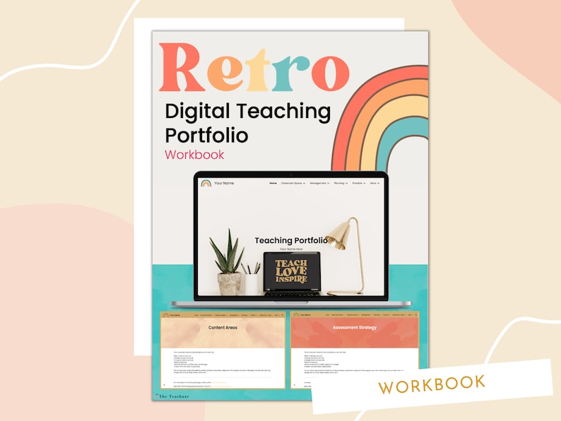 Retro | DELUXE Digital Teaching Portfolio - Teacher Portfolio Google ...