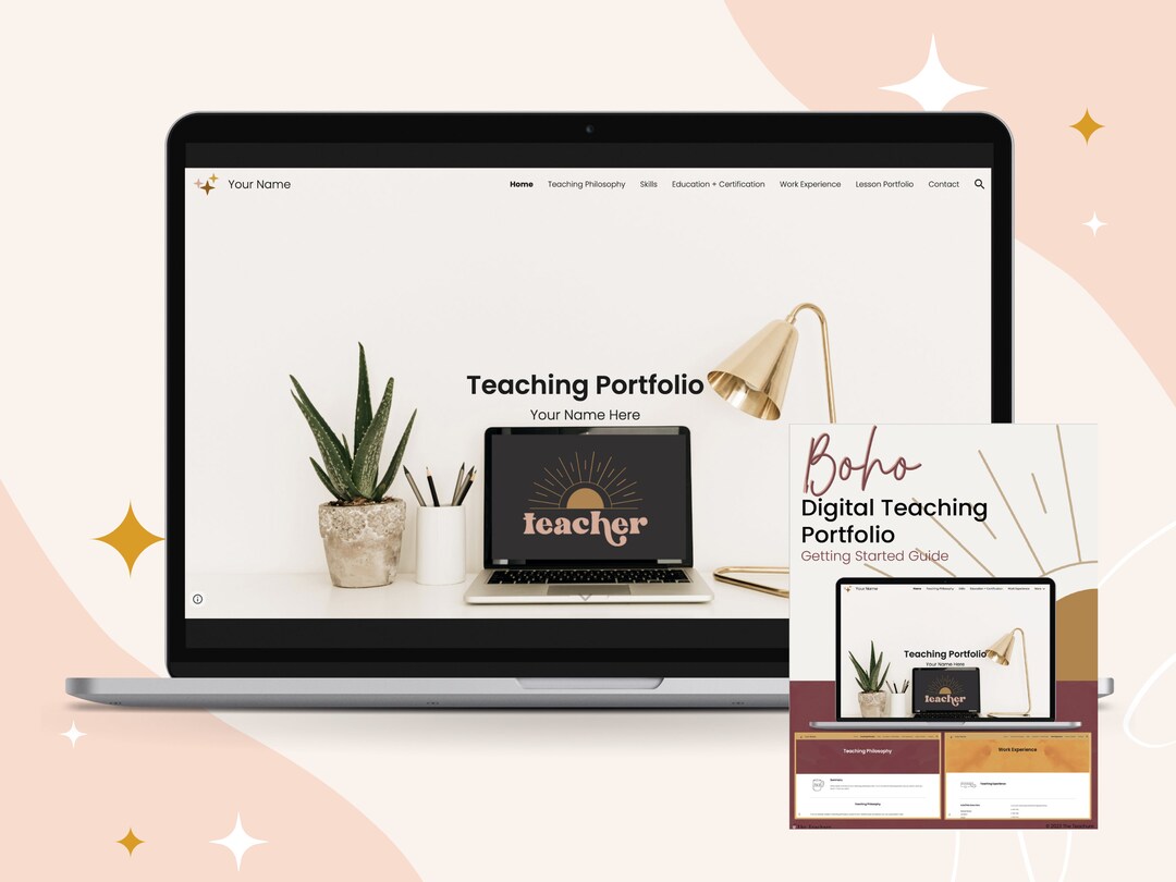 Boho | BASIC Digital Teaching Portfolio - Teacher Portfolio Google Site ...