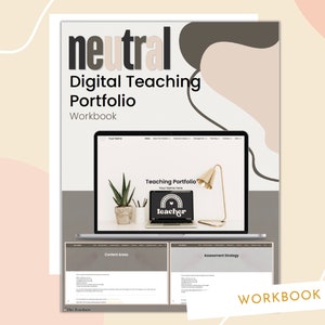Neutral | DELUXE Digital Teaching Portfolio - Teacher Portfolio Google ...