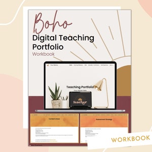 Boho | DELUXE Digital Teaching Portfolio - Teacher Portfolio Google ...