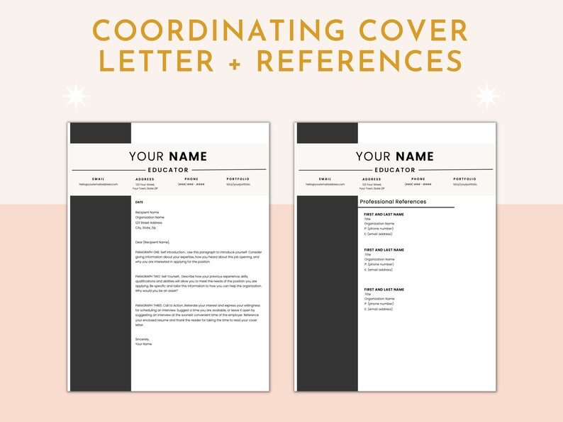 Boho Teaching Resume Template Powerpoint Google Slides - Etsy