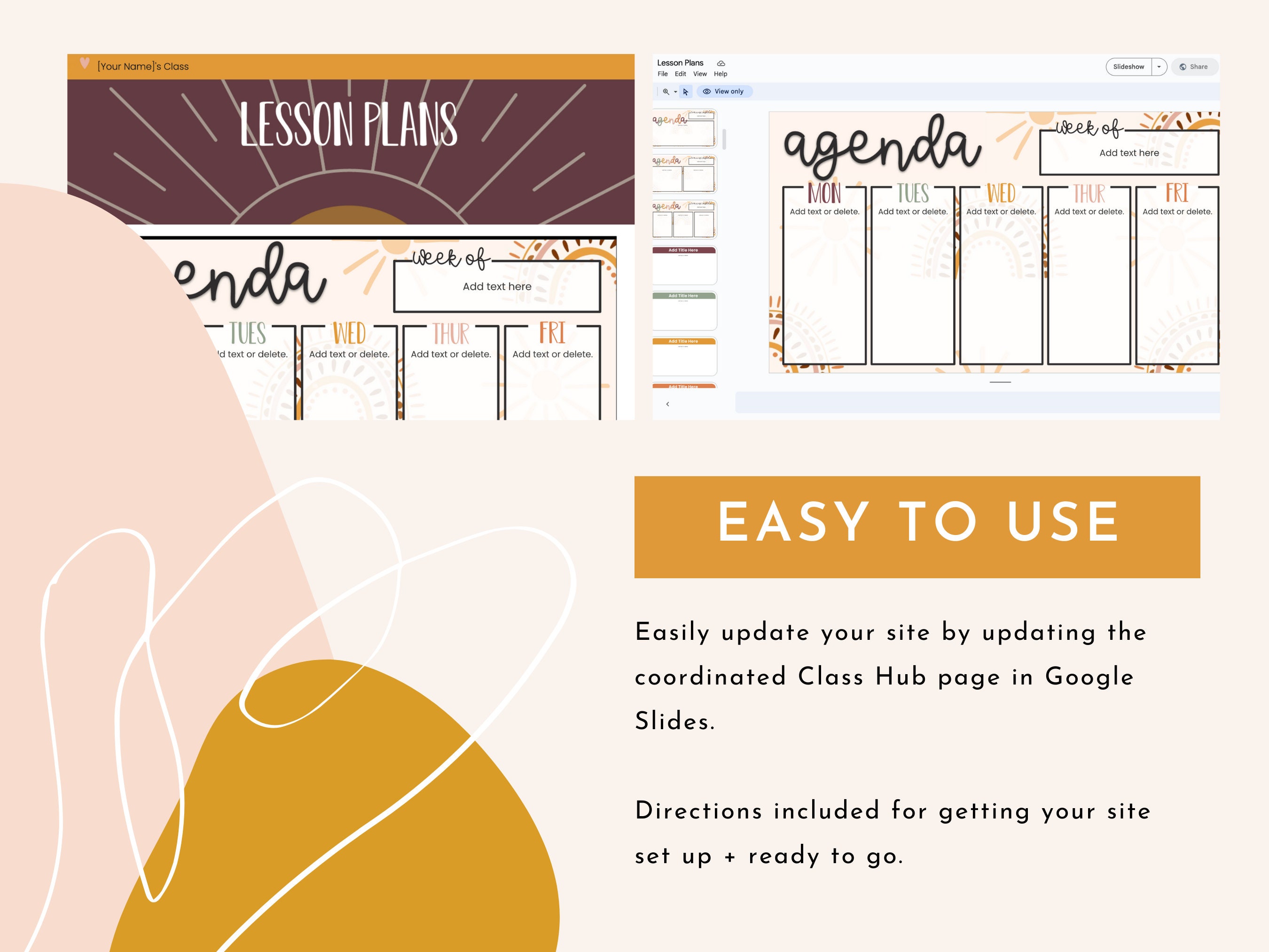 Boho Class Hub Website | Classroom Google Site, Digital Classroom ...