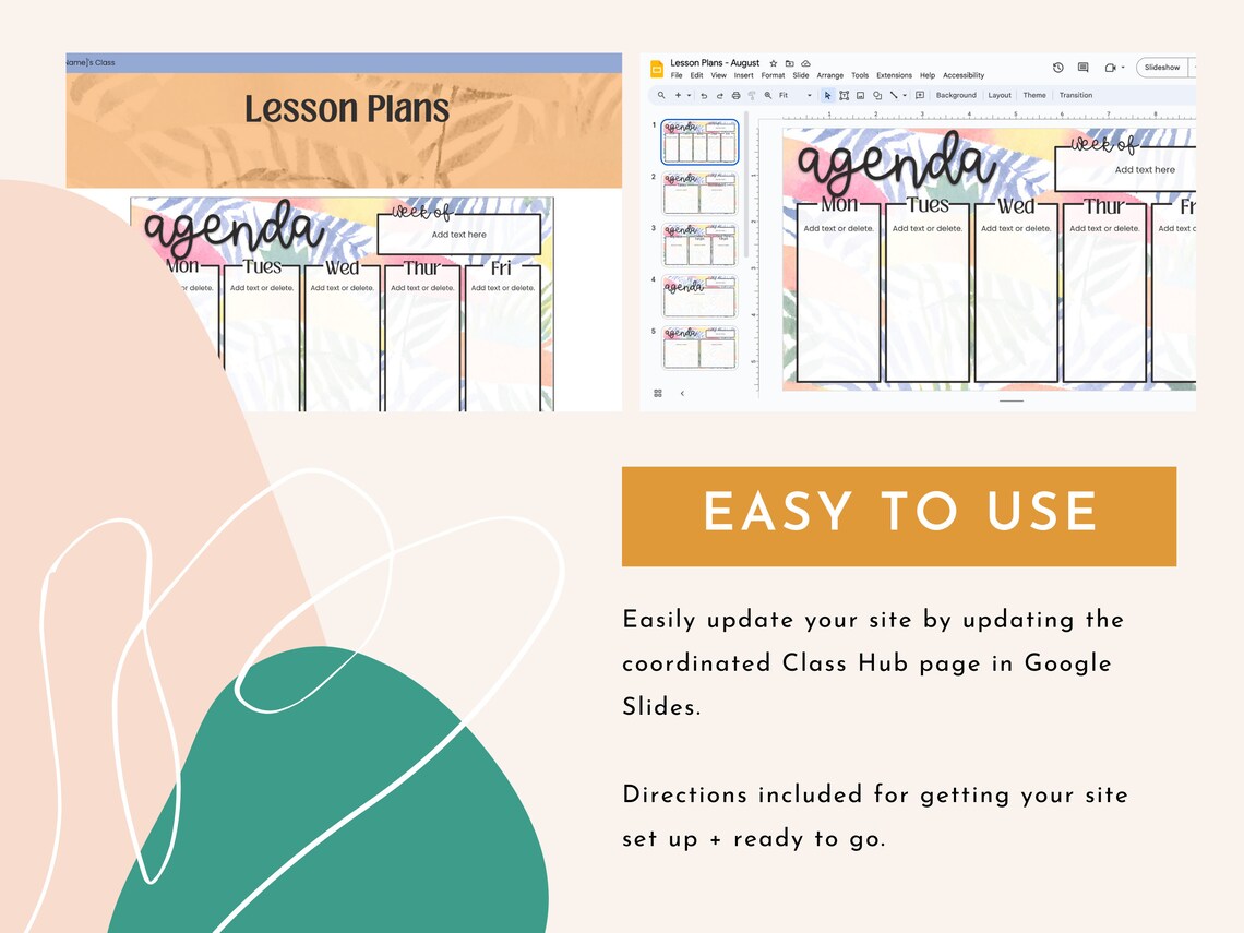 12 MONTH Site Bundle - Class Hub Website | Classroom Google Site ...