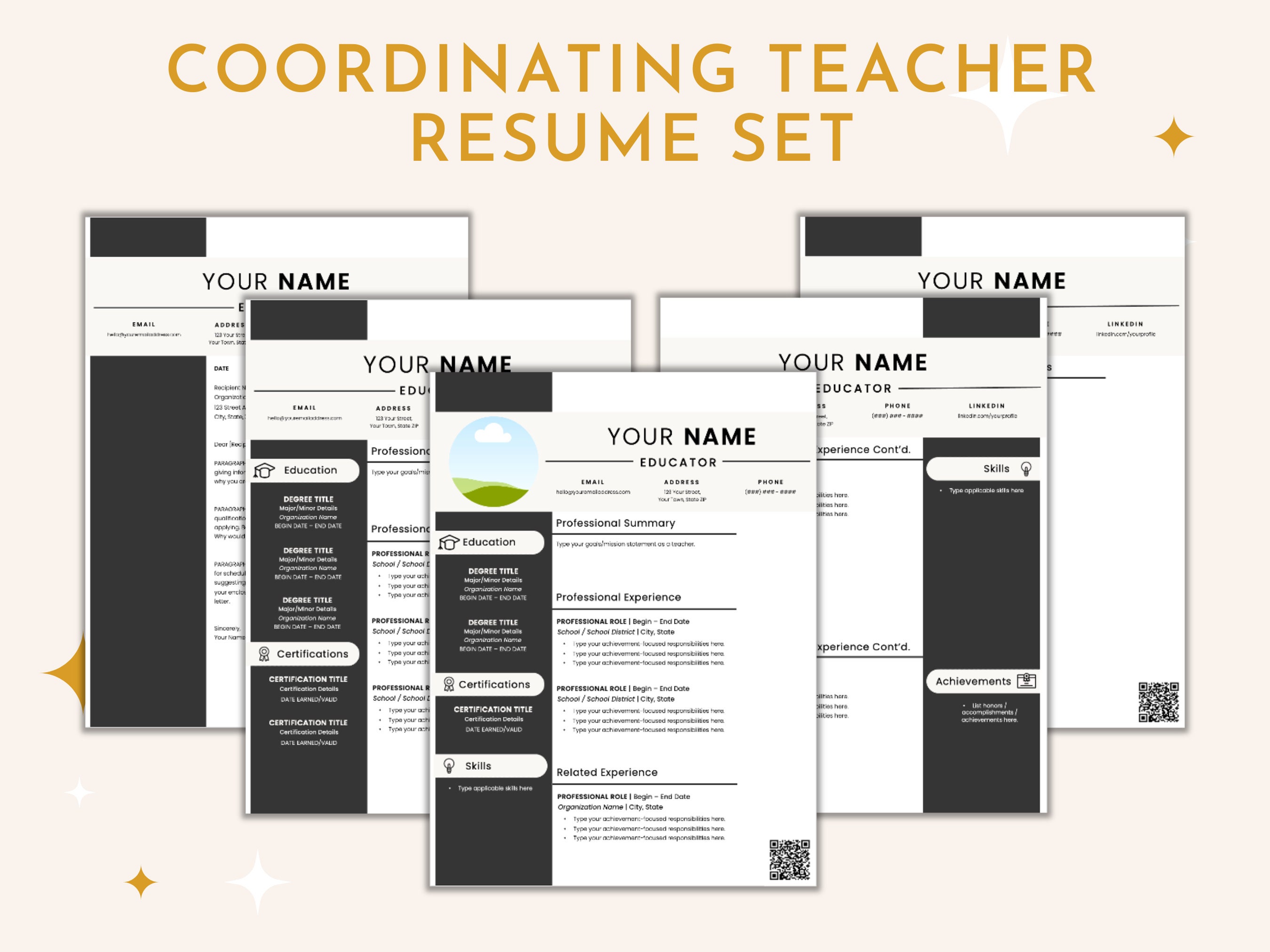Retro Digital Teaching Portfolio Bundle Teacher Portfolio Google Site ...