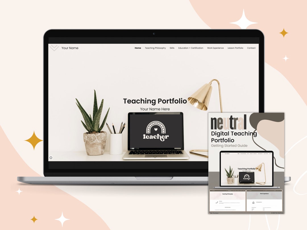 Neutral | BASIC Digital Teaching Portfolio - Teacher Portfolio Google ...