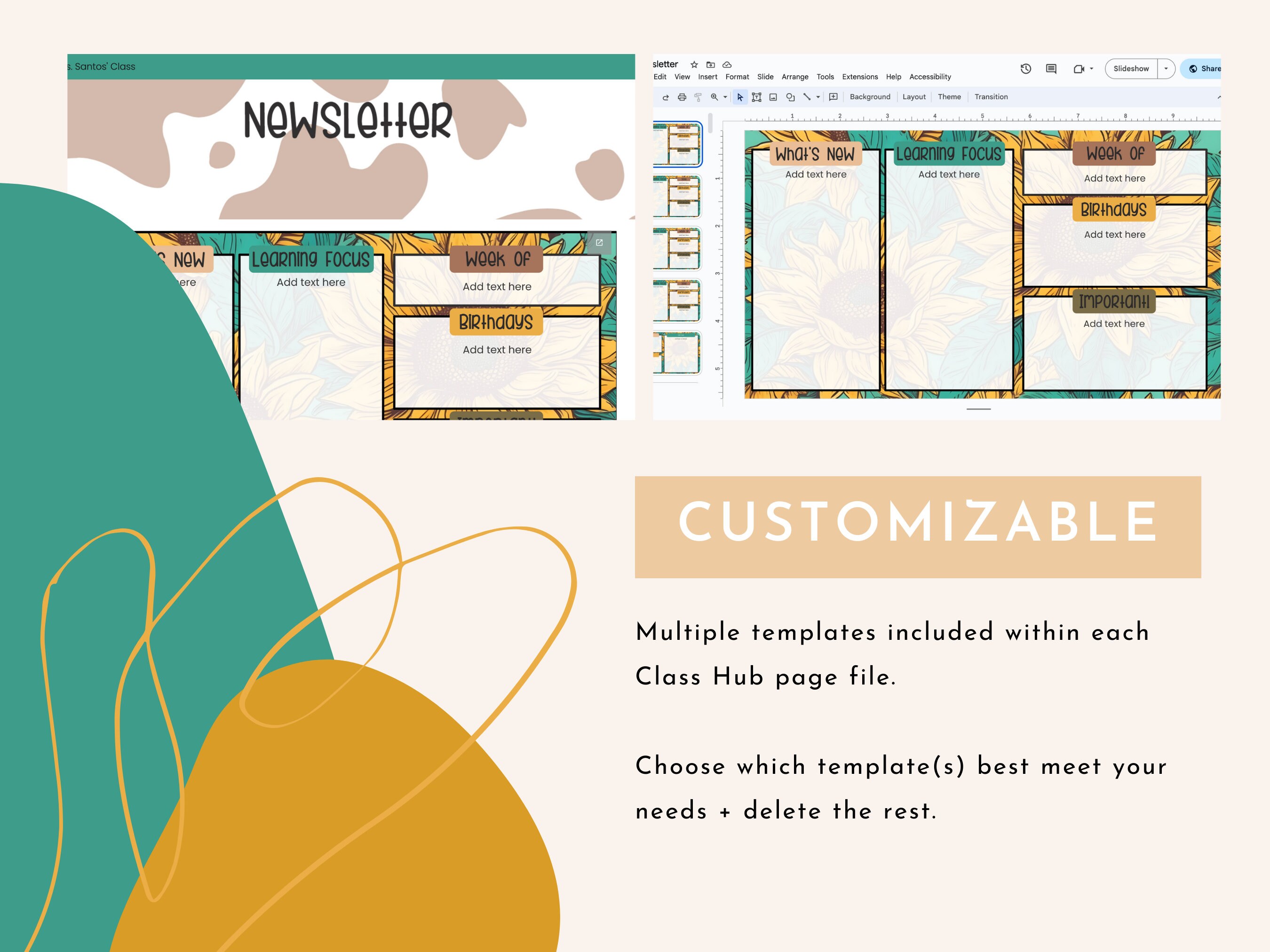 Western Classroom Google Site Template | Digital Class Hub - Etsy