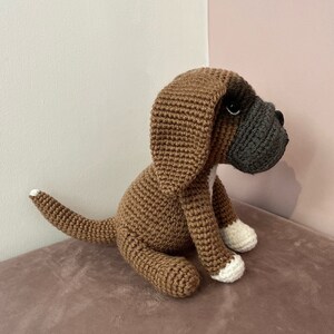 Boxer Dog Crochet Pattern. PDF Tutorial. Crochet Dog. Puppy. Dog ...
