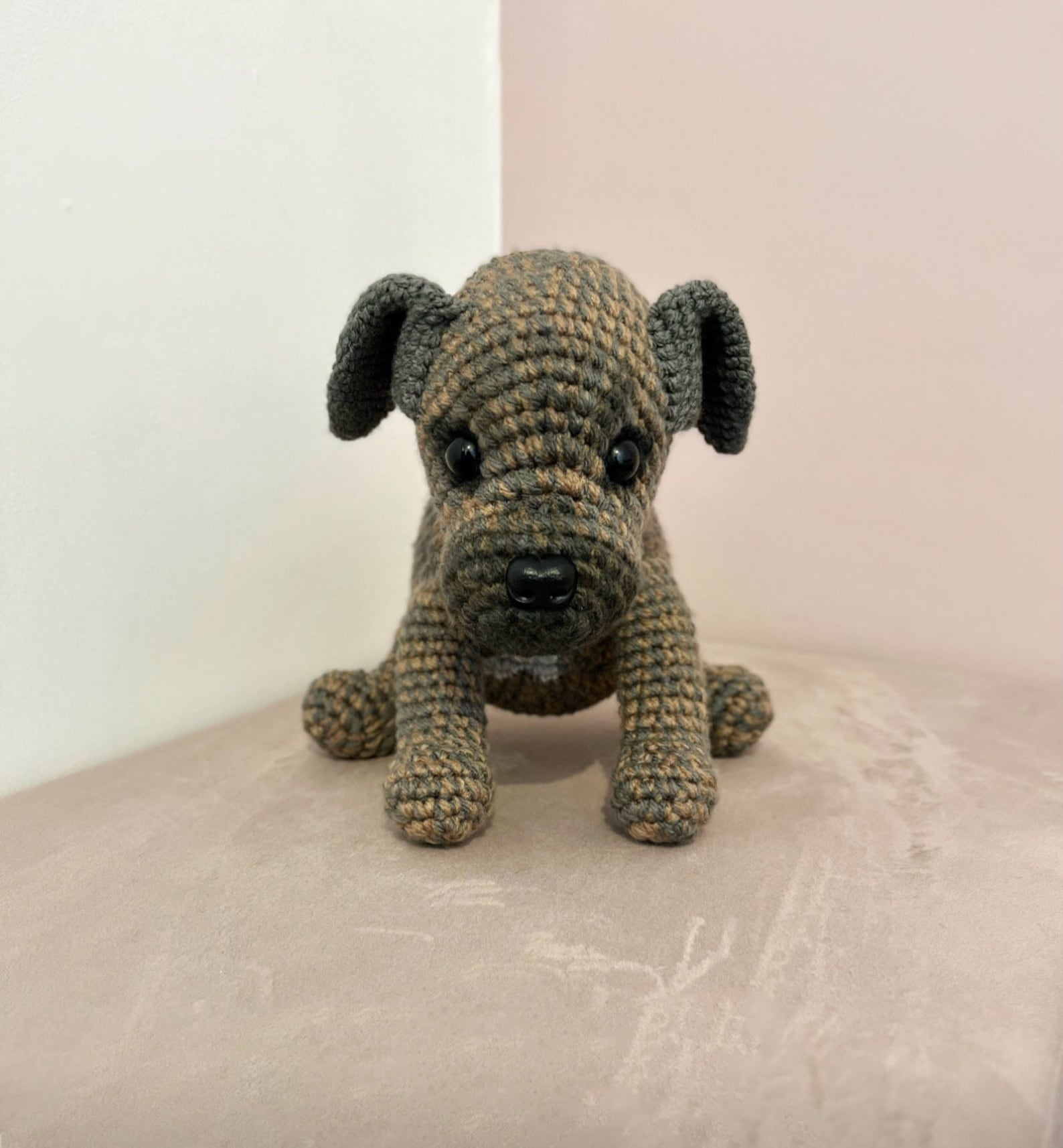 Brindle Staffie Crochet Pattern: Realistic Staffordshire Bull Terrier ...