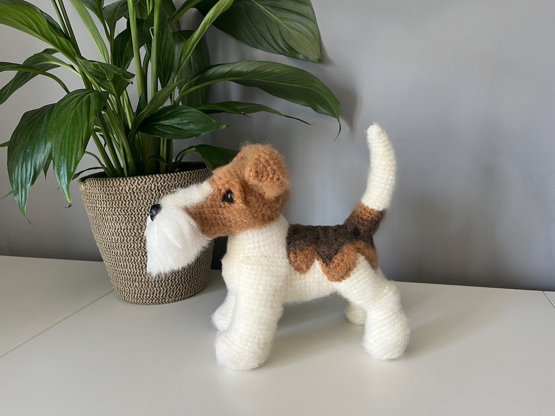 Wire Fox Terrier Crochet Pattern. PDF Tutorial. Dog Crochet Pattern ...