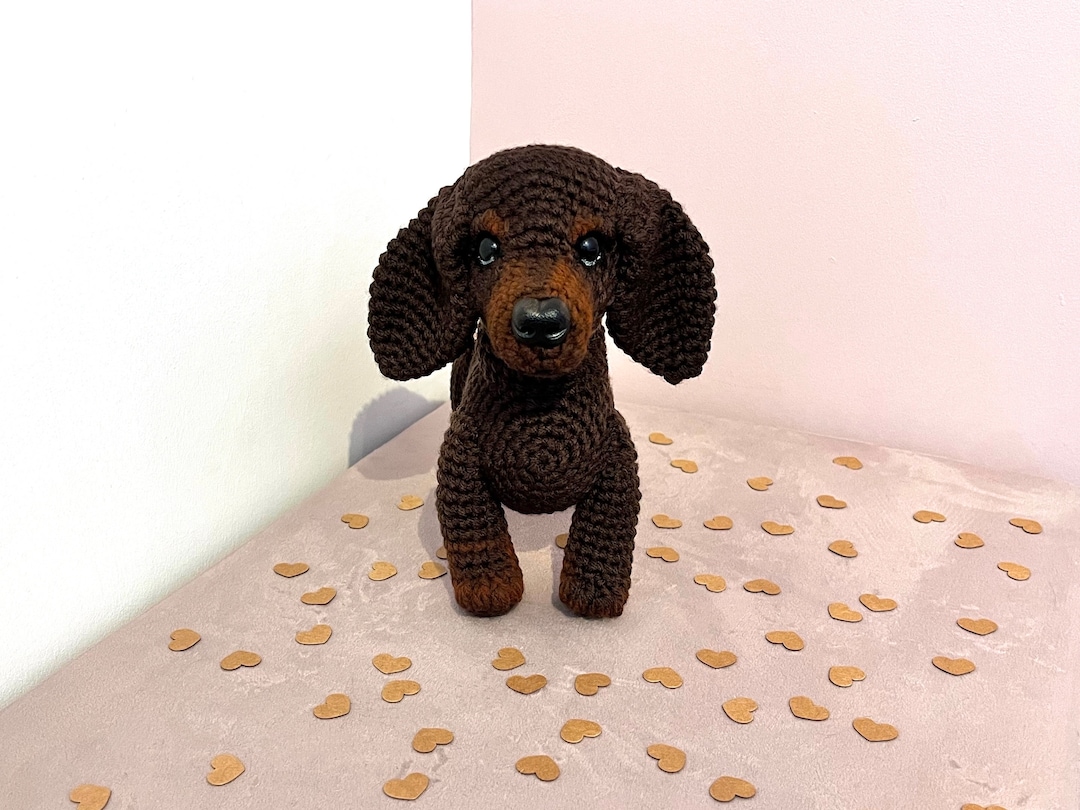 Dachshund Crochet Pattern. Sausage Dog Crochet Pattern. PDF Tutorial ...
