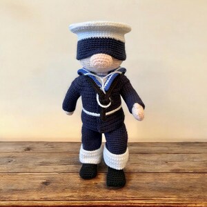 Royal Navy Sailor Crochet Pattern. PDF Tutorial. Military Amigurumi. Handmade Passing Out Parade ...