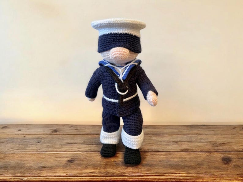 Royal Navy Sailor Crochet Pattern: Amigurumi Matelot (PDF Tutorial) - Etsy