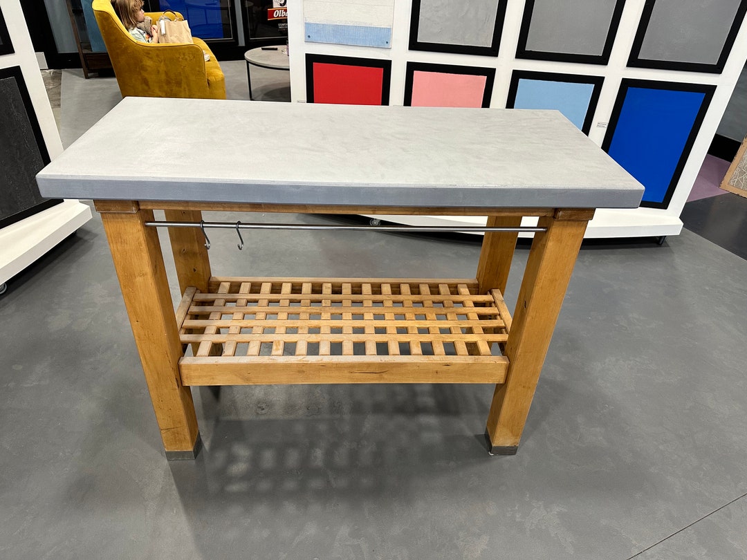 Bespoke Microcement Concrete Top Butchers Block - Etsy