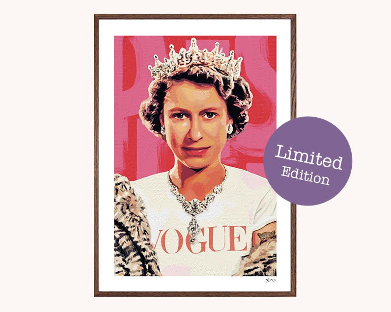 LIMITED EDITION Queen Elizabeth II Portrait Iconic Print - Etsy