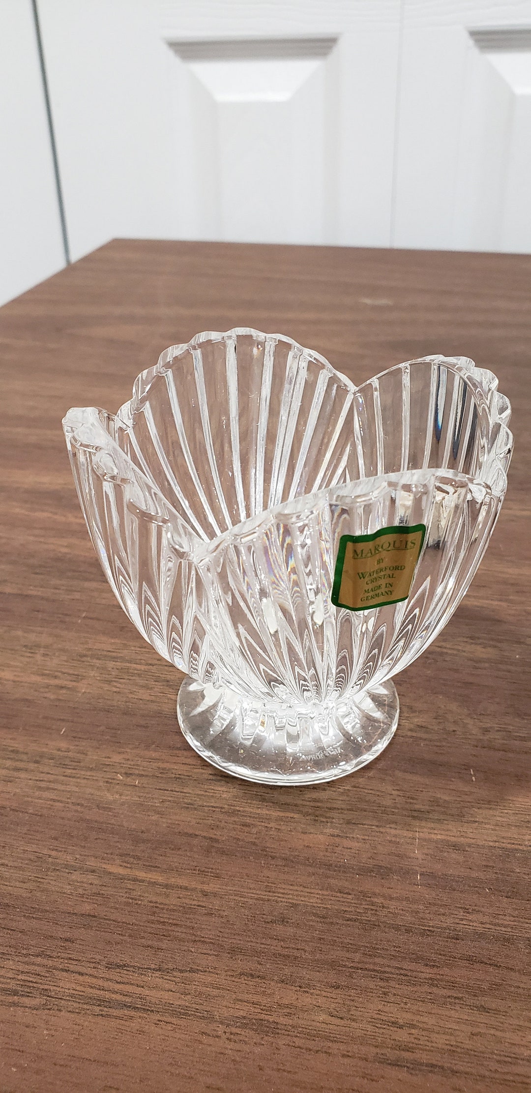 Vintage Marquis Waterford Crystal Nautic Shell Votive Candle Holder - Etsy