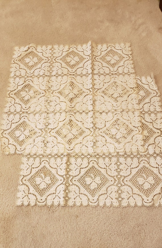 vintage antique white lace - Gem