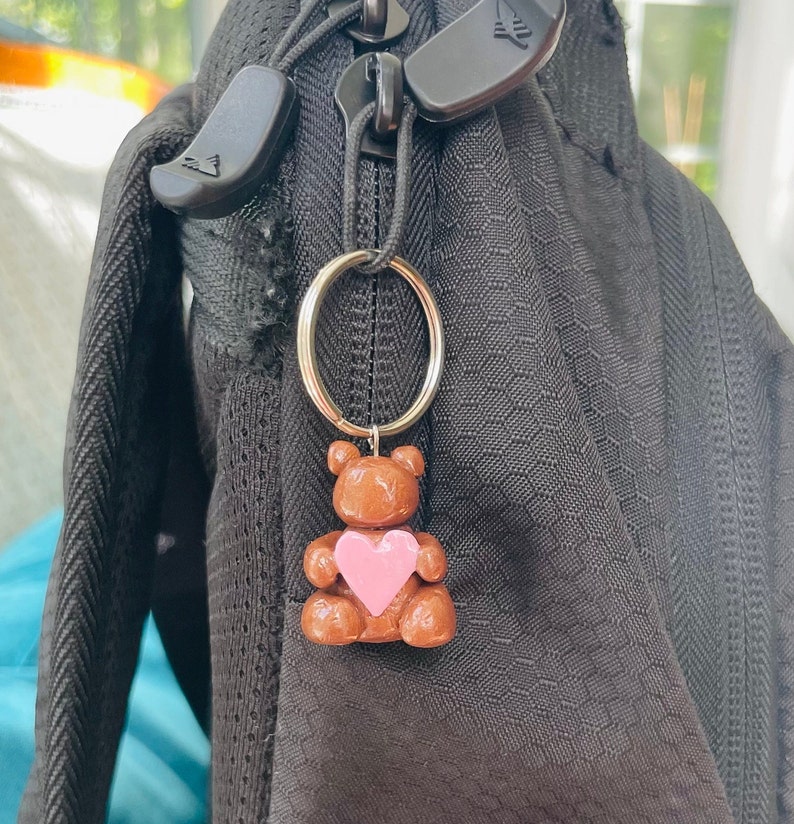 Cute Bear Keychain | Polymer Clay | Handmade - Etsy