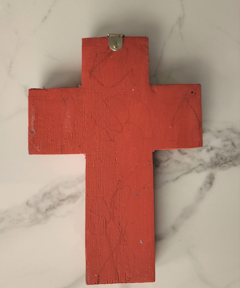 Hand Crafted Oak Wood Folk Art Milagro Cross little Miracles - Etsy