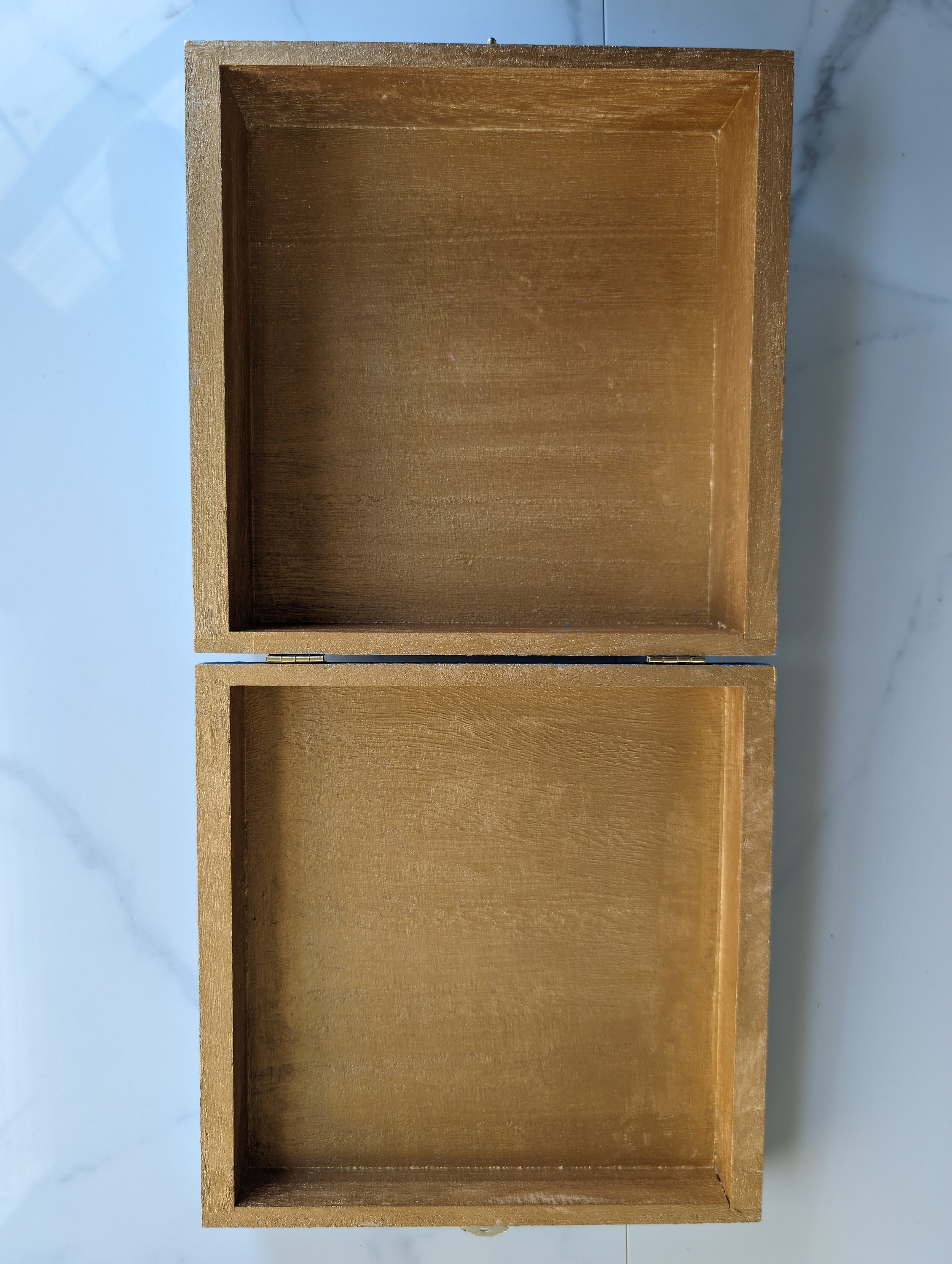 Evil Eye Custom Made Box With Gold Milagro Charms - Light Blue Box ...