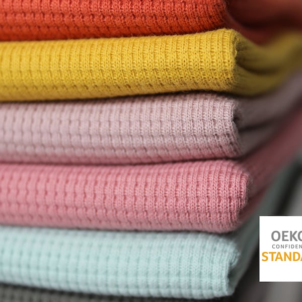 Waffle Knit Fabric by the Yard - Etsy