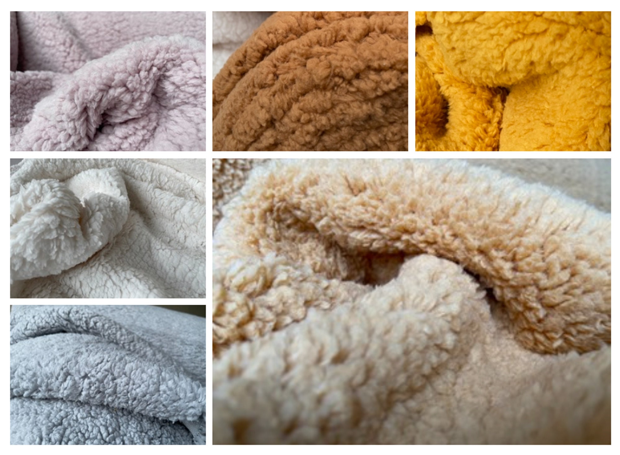 Sherpa Teddy Fur Fabric by Half Meter / Half Yard - Etsy