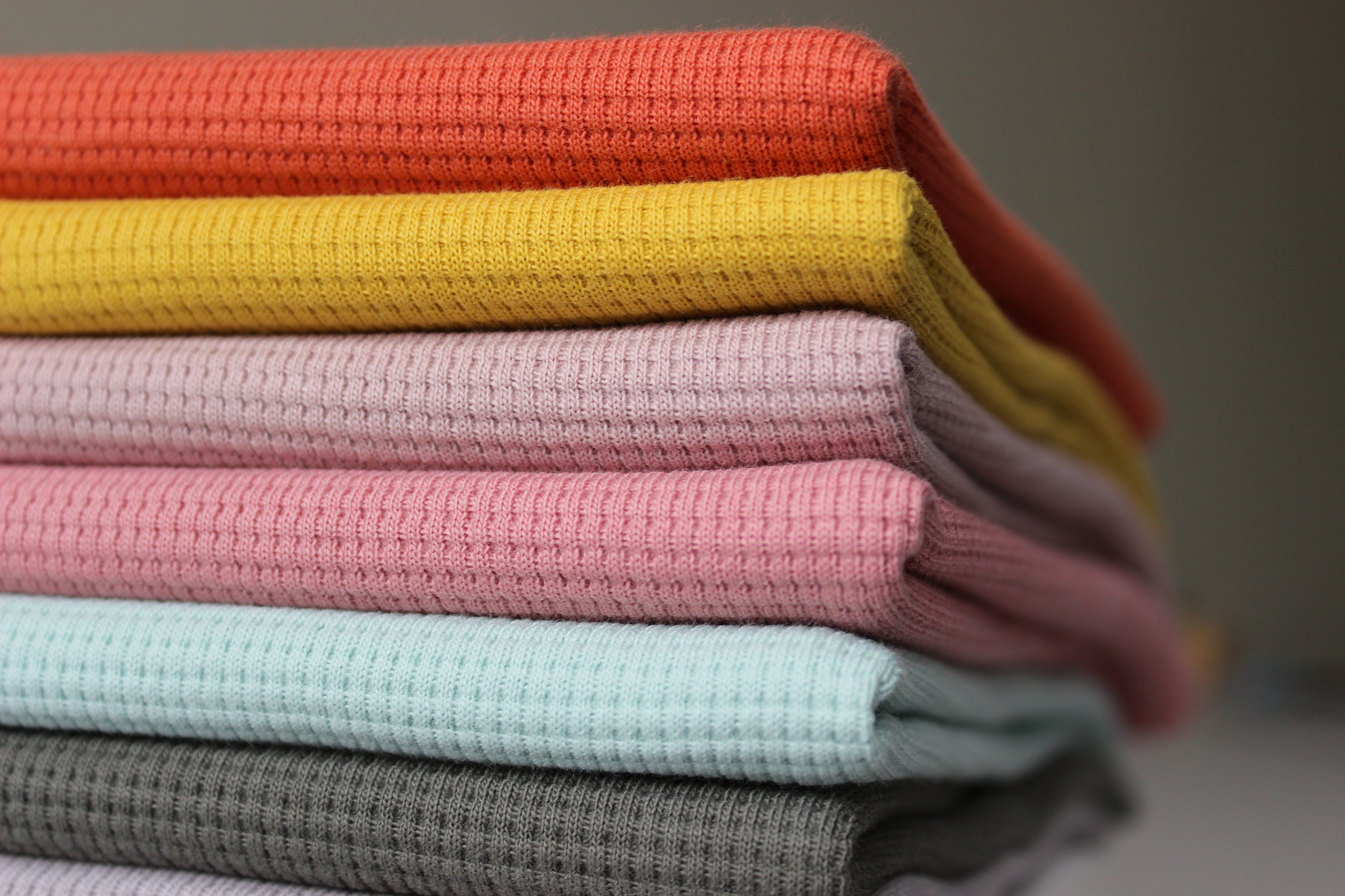 Cotton Knit Waffle Fabric SAMPLES - Etsy