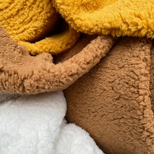 Sherpa Teddy Fur Fabric by Half Meter / Half Yard - Etsy