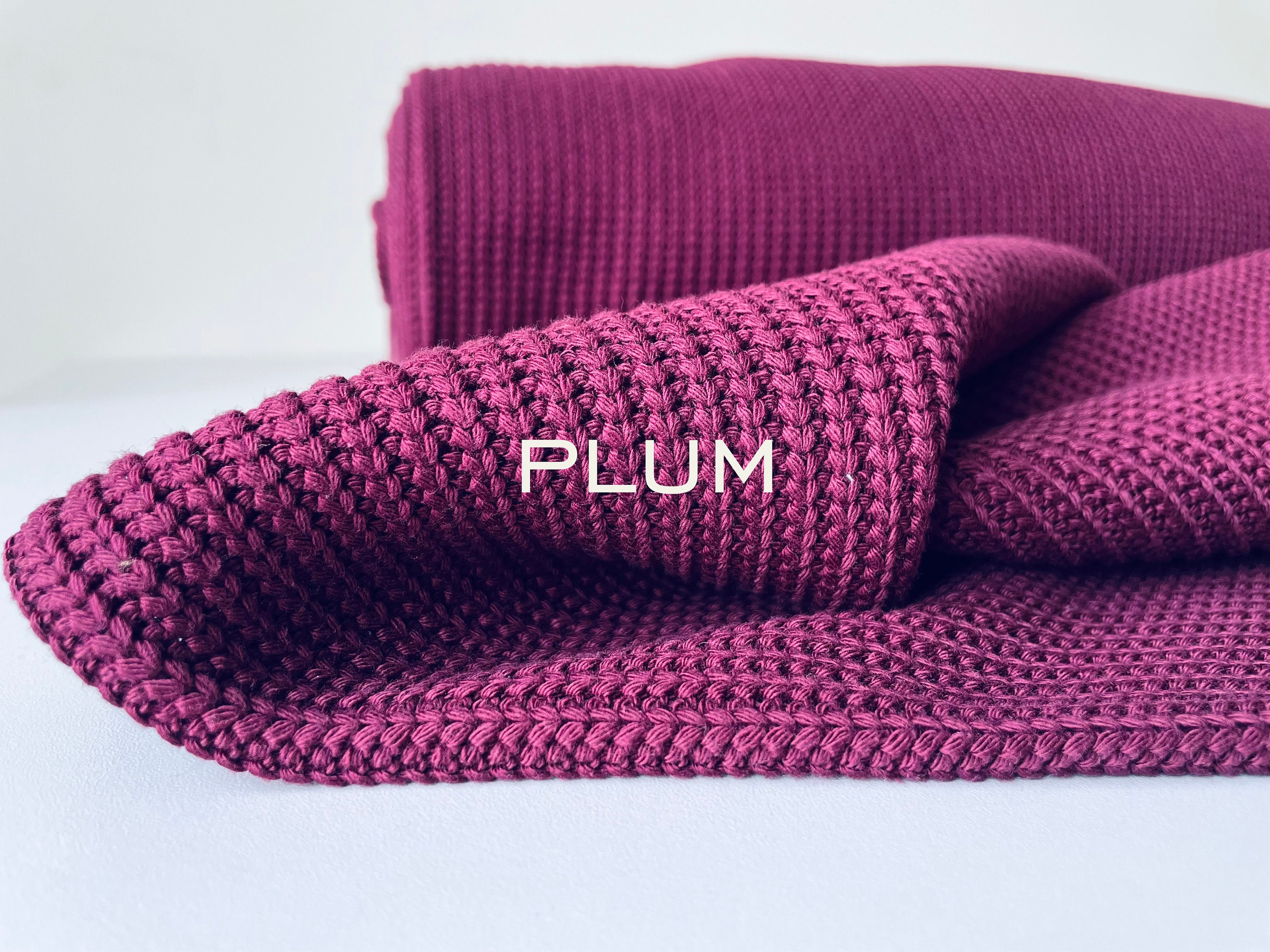 Chunky Cotton Knit Fabric COLOR SAMPLE - Etsy