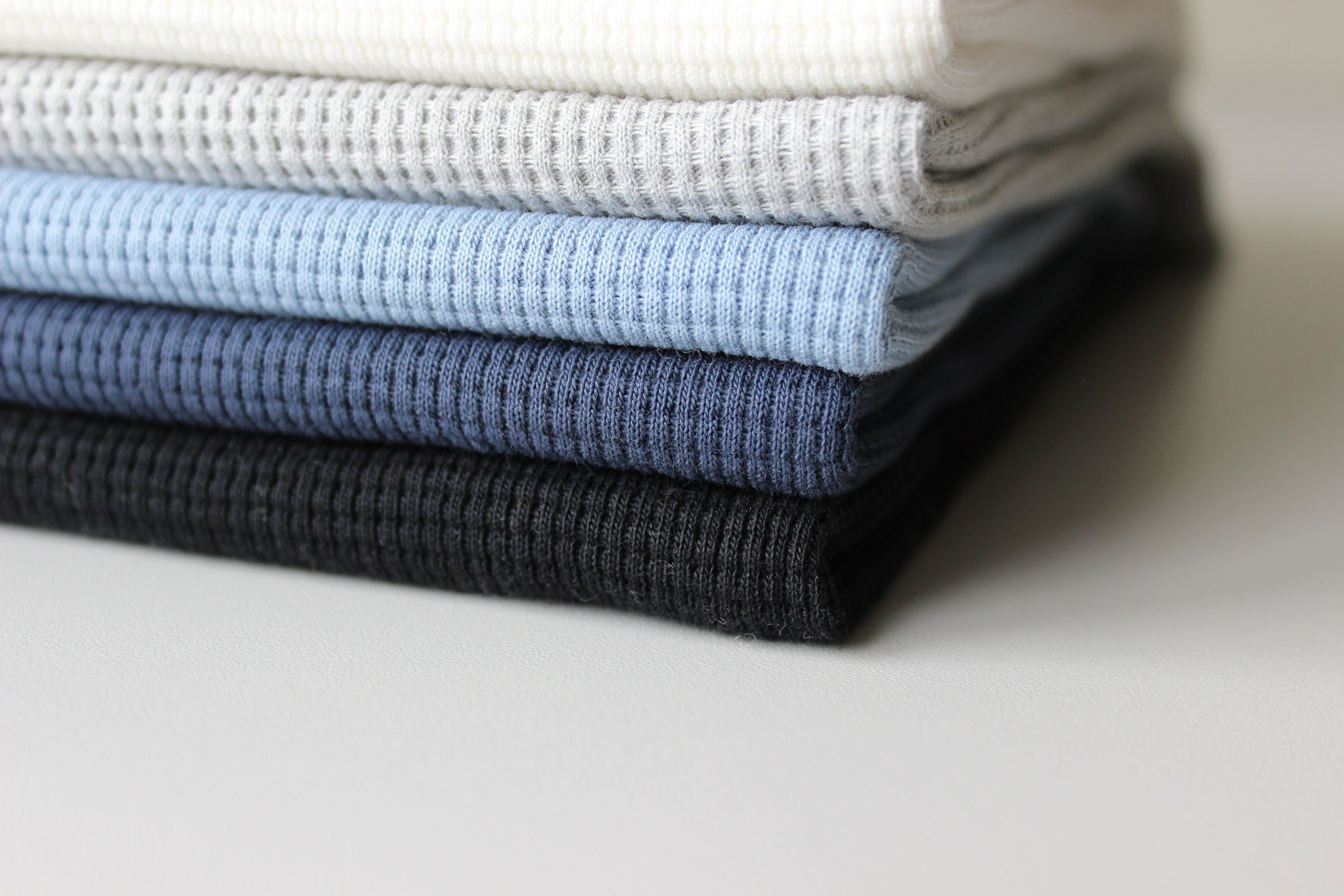 Cotton Knit Waffle Fabric by Half Meter / Half Yard - Etsy