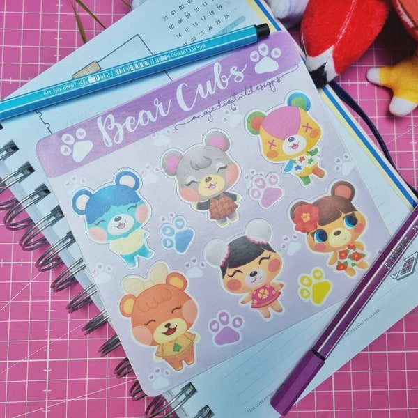 Acnh Cub Stickers - Etsy UK