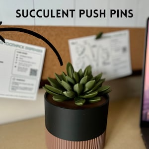 Succulent Push Pins 3D Printed House Plant Minimalist Home Decor - Etsy