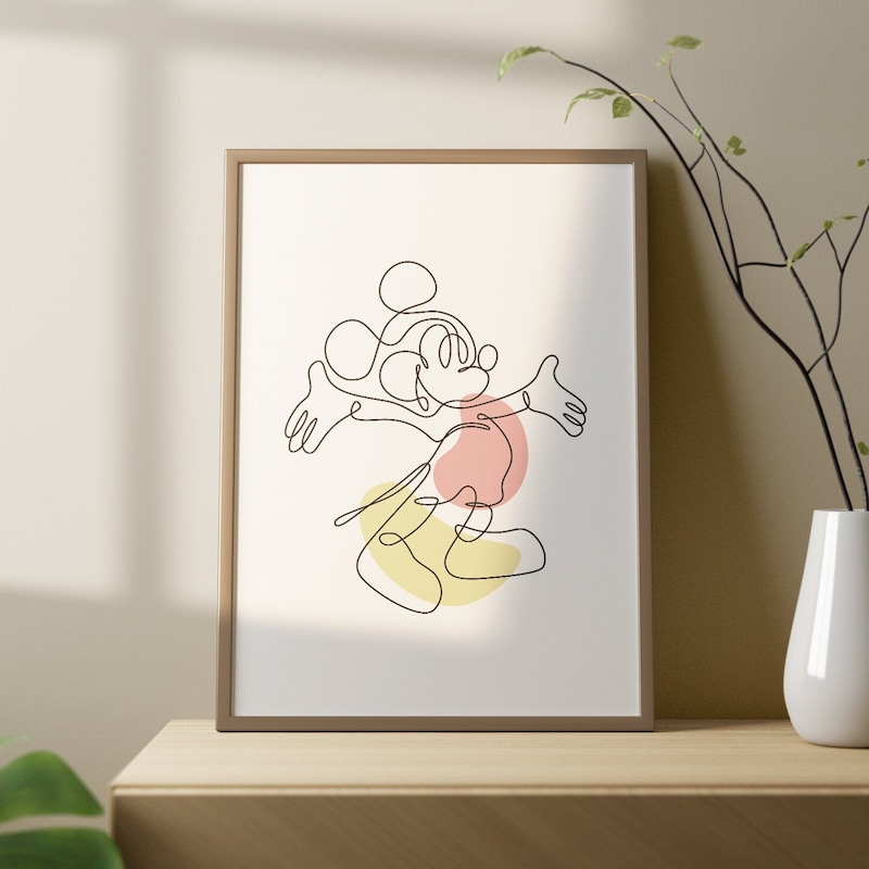 Mickey Mouse Art - Etsy