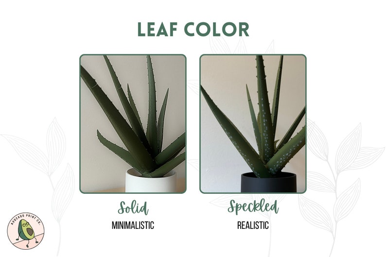 Aloe Vera Pen Set 3D Printed House Plant | Minimalist Home Decor - Etsy